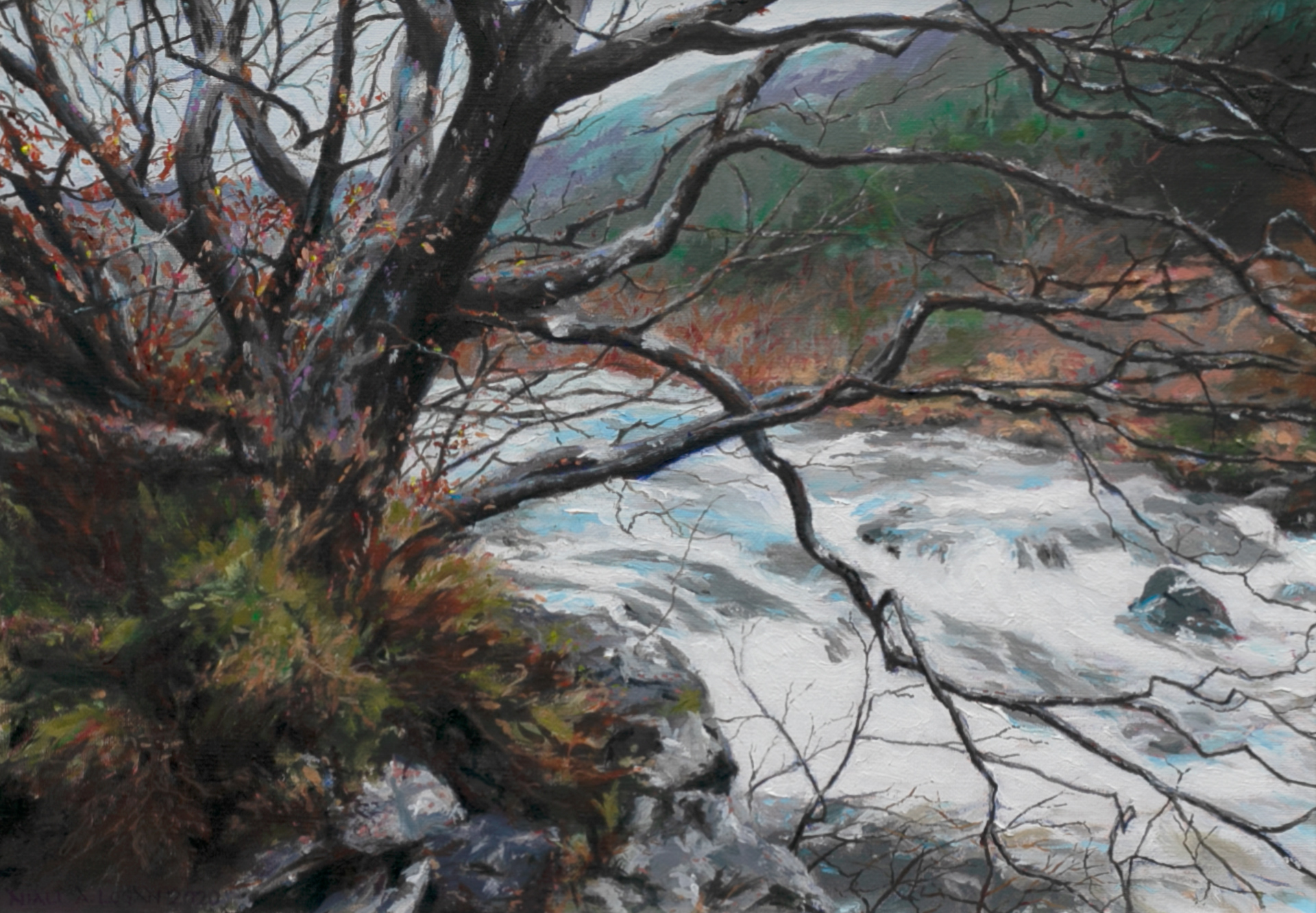 strontian river in spate | niall logan | Resipole Studios